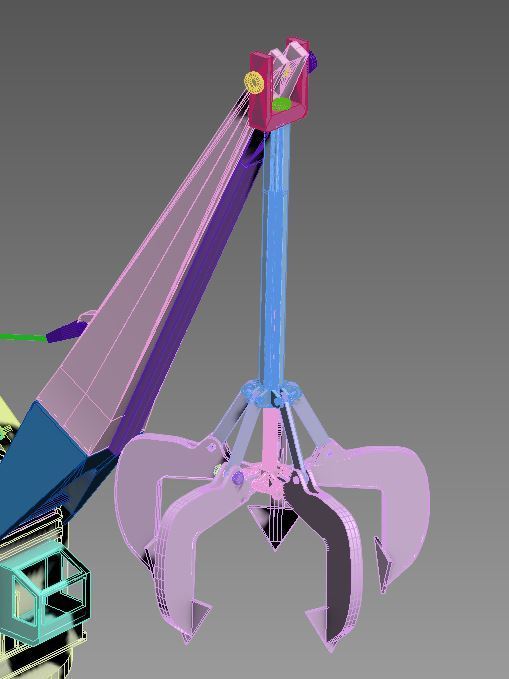 STL file Scrap metal grapple 5 claws for crane for printer RESINE 🏗️・3D printer model to ...